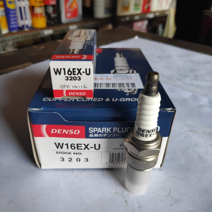 Jual DENSO W16EX-U Busi Kijang Carry Hijet Zebra Futura Asli W16EXU | Shopee Indonesia