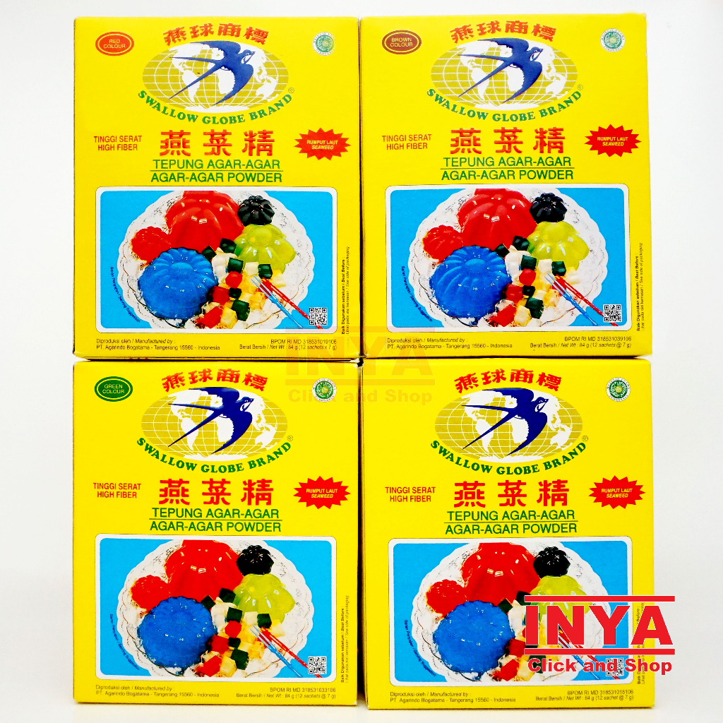 Jual Swallow Globe Brand Tepung Agar-Agar Rumput Laut - Seaweed Powder ...