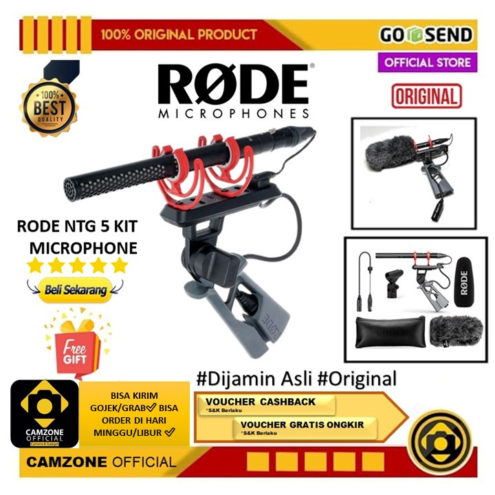 Jual Rode NTG-5 NTG5 Kit Shotgun Condenser Microphone | Shopee Indonesia