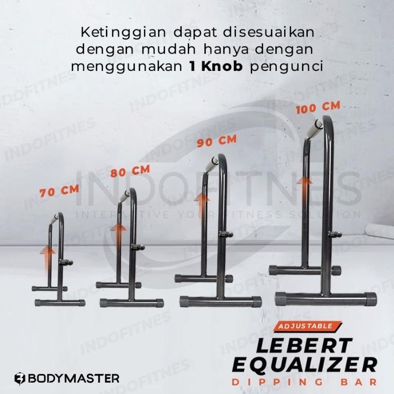 Jual Dipping bar lebert equalizer adjustable Dipp push up calisthenic ...