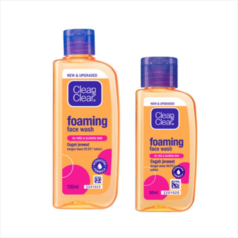 Jual CLEAN N CLEAR FOAMING FACIAL WASH 100ml/50ml | Shopee Indonesia