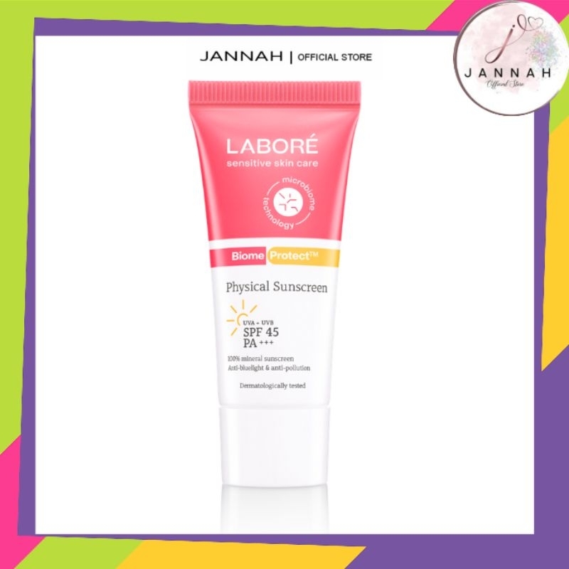 Jual LABORÉ Sensitive Skin Care BiomeProtect Physical Sunscreen SPF 45 PA +++ 10 ml | Shopee ...