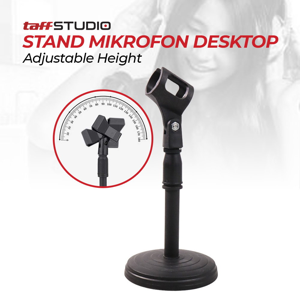 Jual Stand Mikrofon Desktop Disc Microphone Adjustable Height - L3 ...