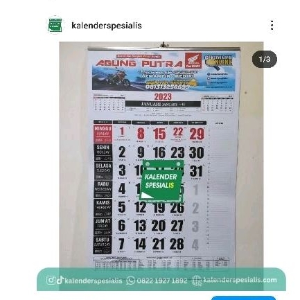 Jual CETAK KALENDER KERJA TAMBAH NAMA USAHA / INSTANSI | Shopee Indonesia