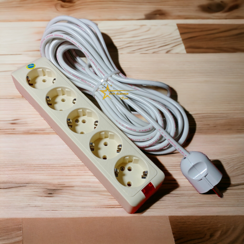 Jual Stop Kontak Listrik Set 2 / 3 / 4 / 5 Lubang + Panjang Kabel 1 / 2 / 3 / 4 / 5 / 6 / 7 / 8 ...