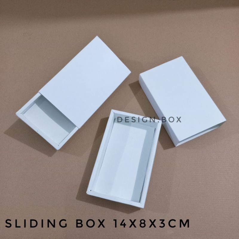 Jual BOX PARFUM PUTIH CETAK HOTPRINT 14X8X3CM | SLIDING BOX 14X8X3CM ...