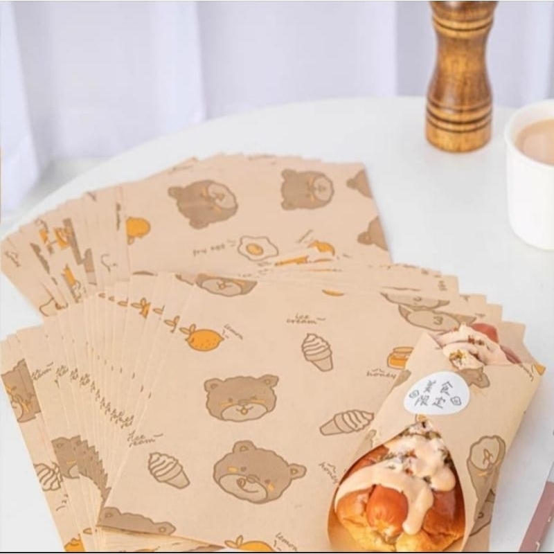Jual FOOD GRADE ~ Wax Paper / Baking Paper Motif TELUR dan KELINCI uk ...