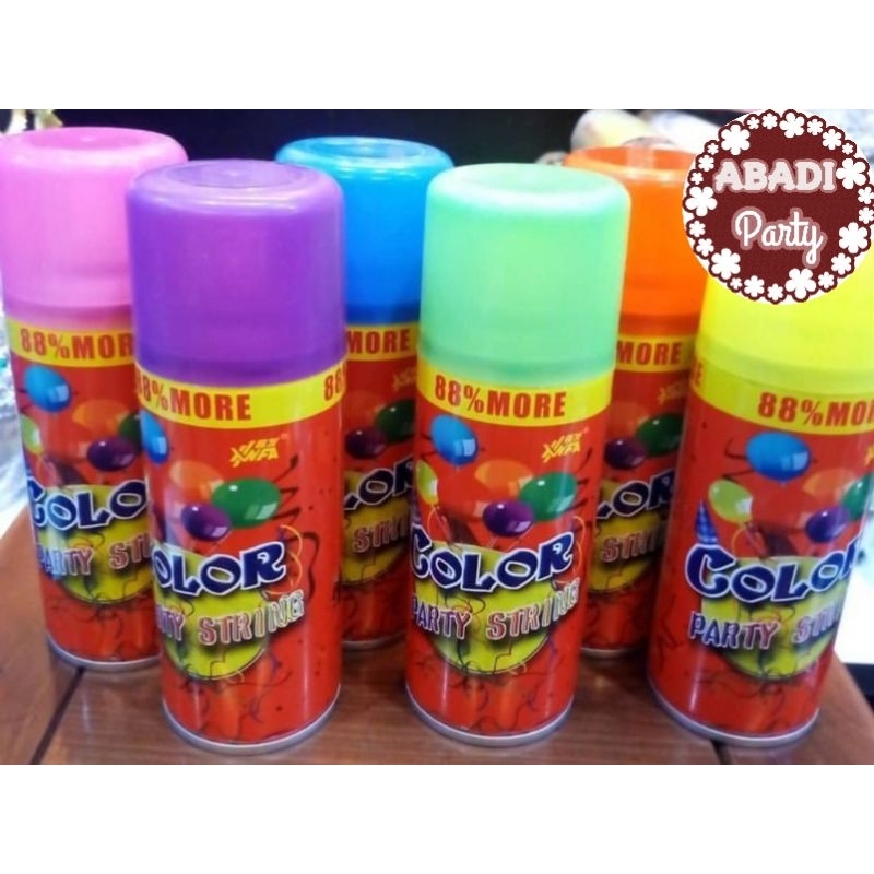 Jual Crazy String Warna / Semprotan Jaring / Kejutan Ultah | Shopee ...