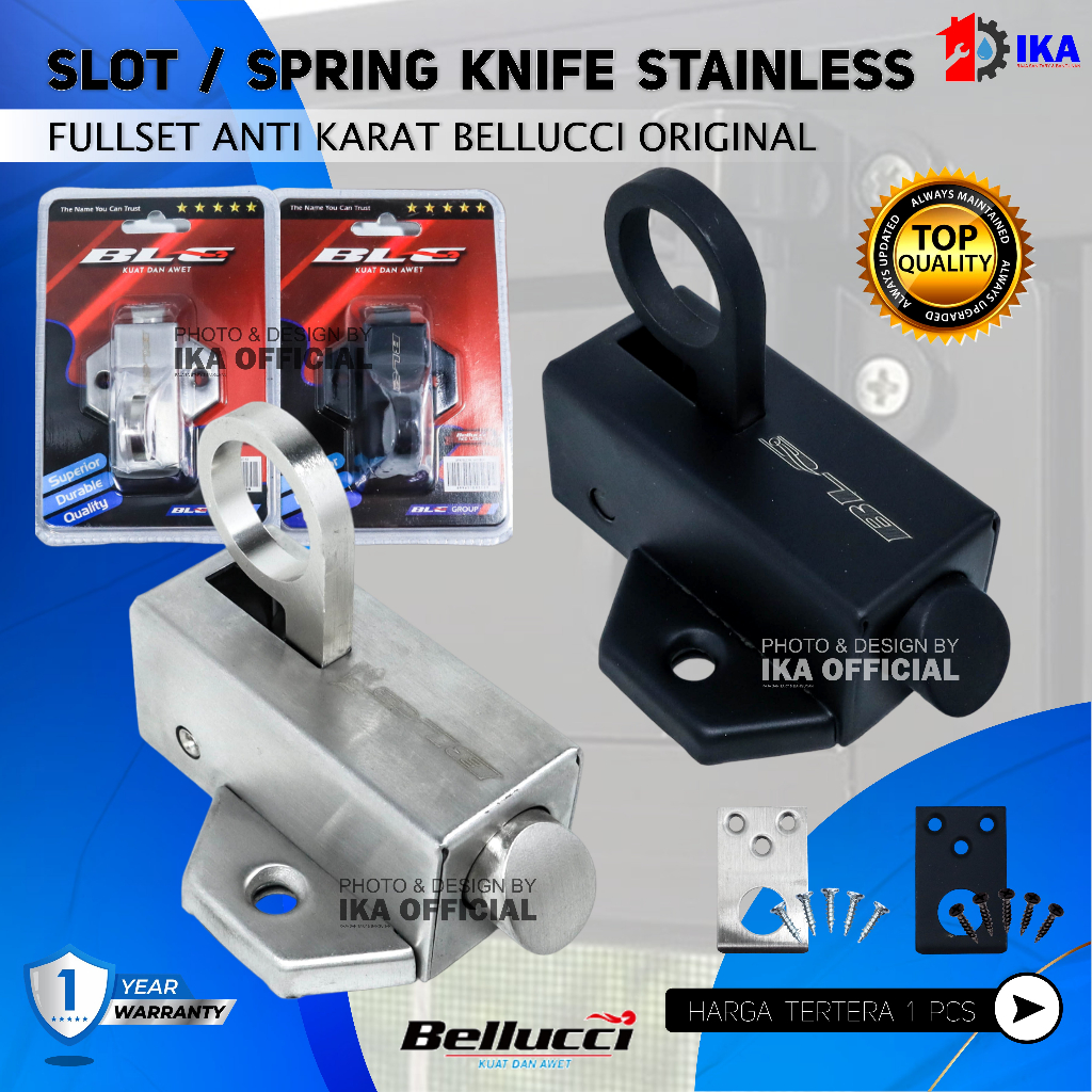 Jual Spring Knip Knife Bellucci V60 | Grendel Bellucci | Grendel kodok ...