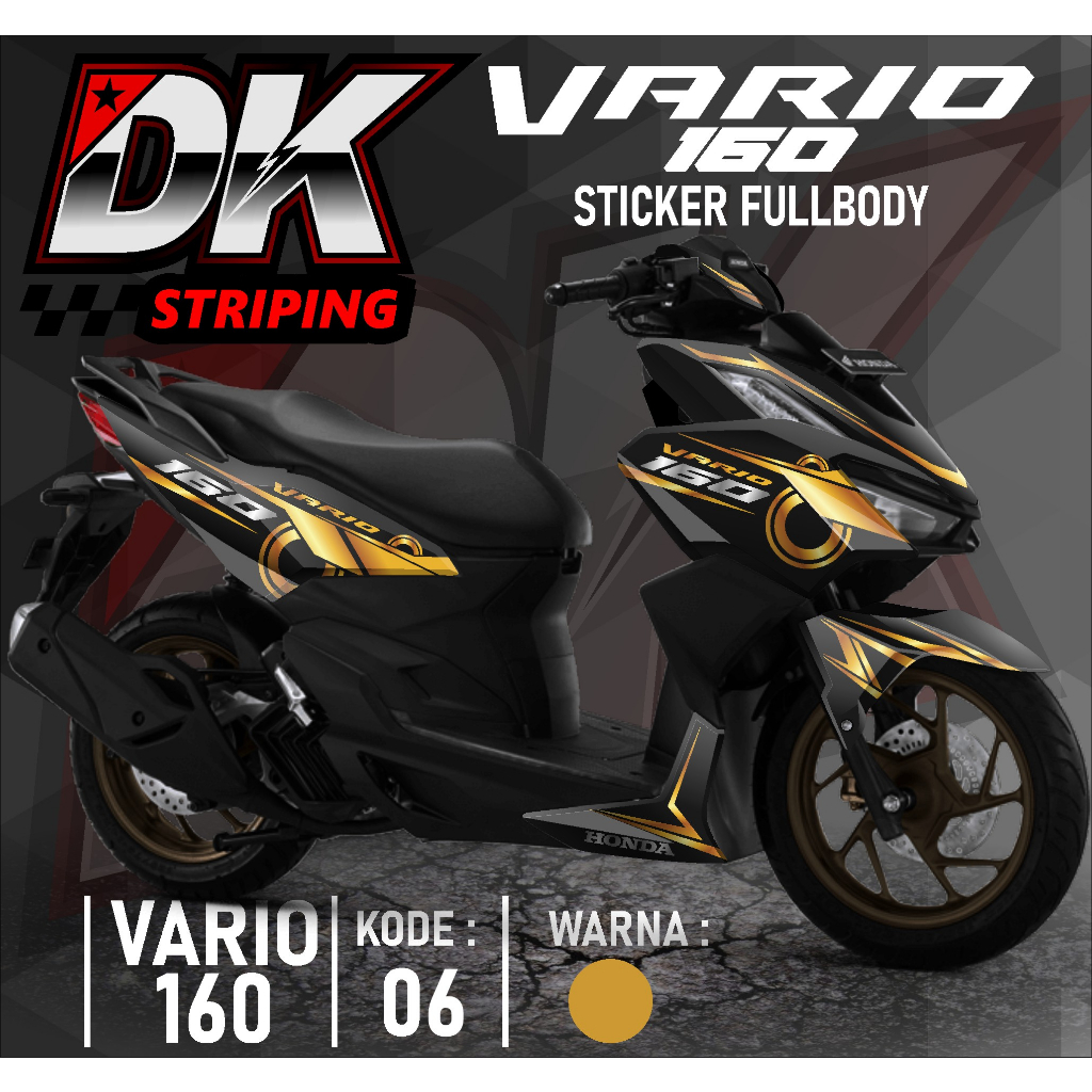 Jual Decal sticker Honda Vario 160 New ABS/NON ABS fullbody Dekal ...