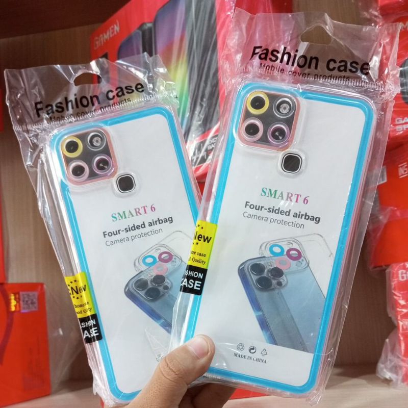 Jual Cace Cassing INFINIX SMART 6 Casing Bening Transparan + Pelindung ...