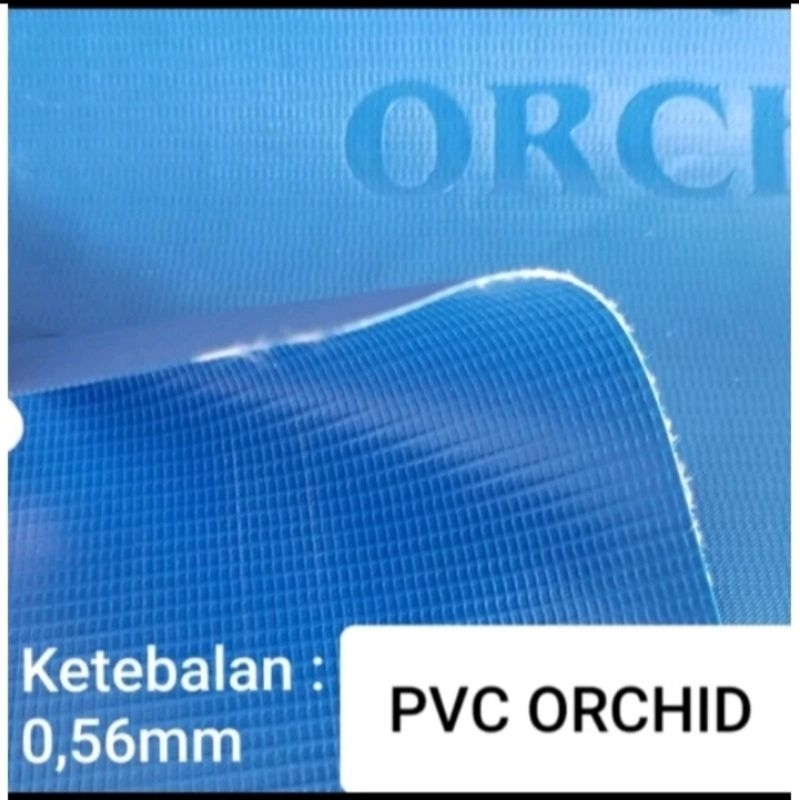 Jual Terpal Pvc Orchid Semi Karet Kotak/Bulat UK Costum/Terpal Kotak ...