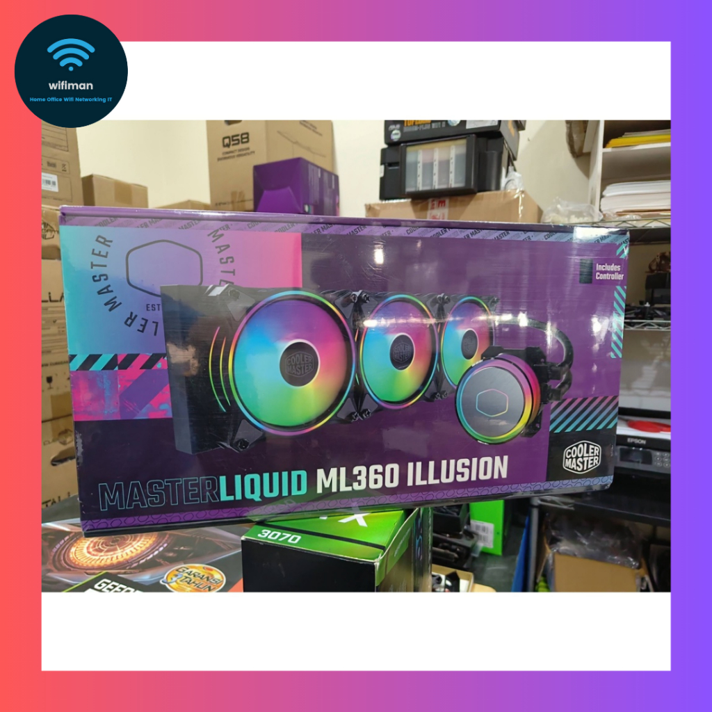 Jual Cooler Master Masterliquid ML360 Illusion Black RGB AIO CPU Liquid ...