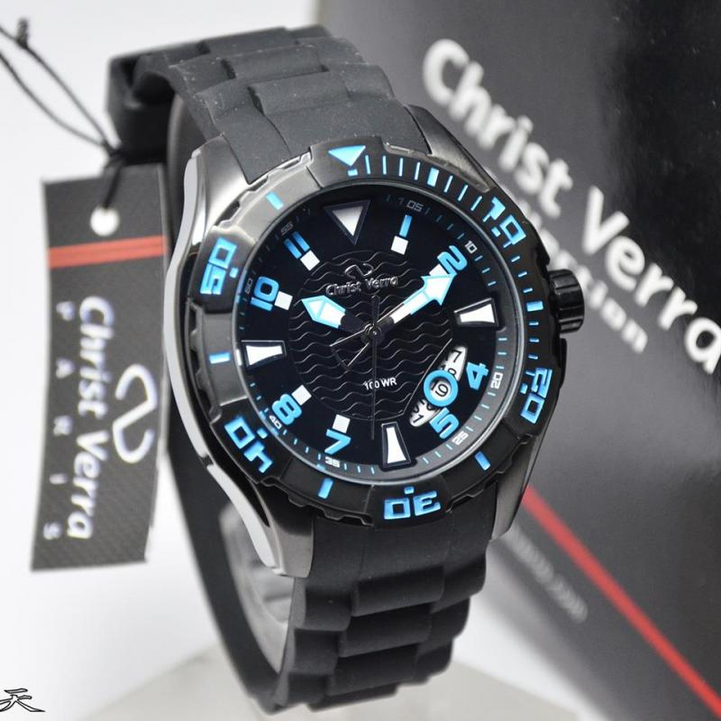 Jual promo Christ Verra 1694G-26 Black Blue Original 100% resmi ...