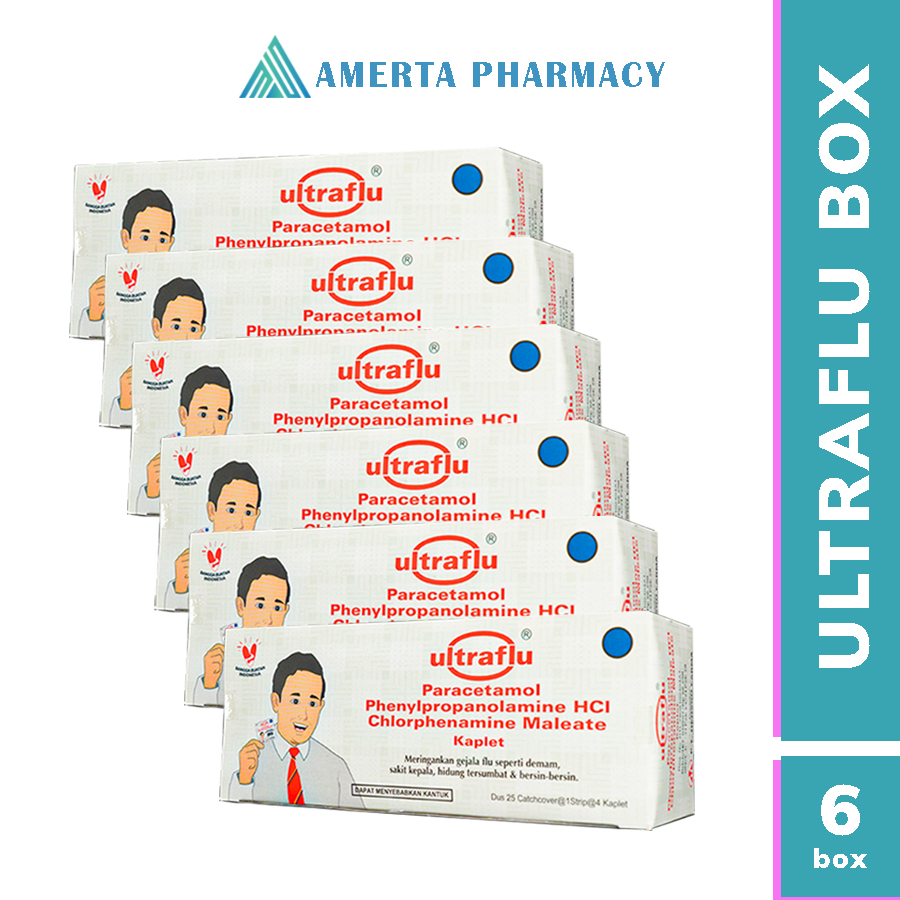 Jual ULTRAFLU Box Isi 25 Strip Obat Flu 6 Box | Shopee Indonesia