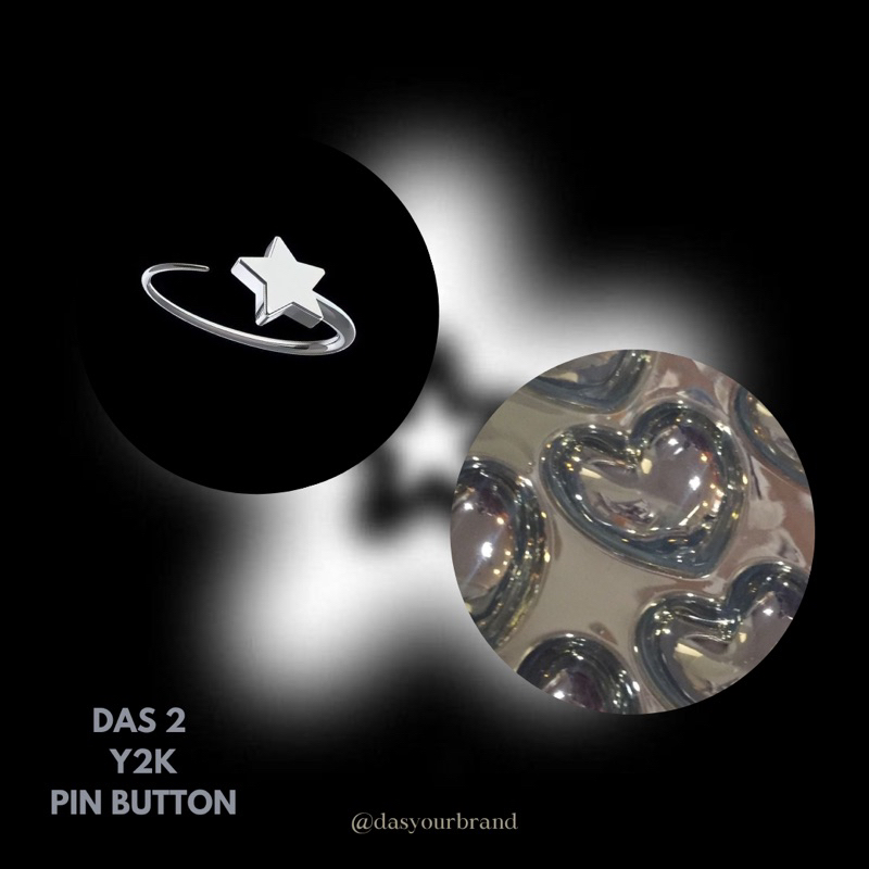 Jual DAS Y2K PIN BUTTON • 1 SET ISI 2 PCS | Shopee Indonesia