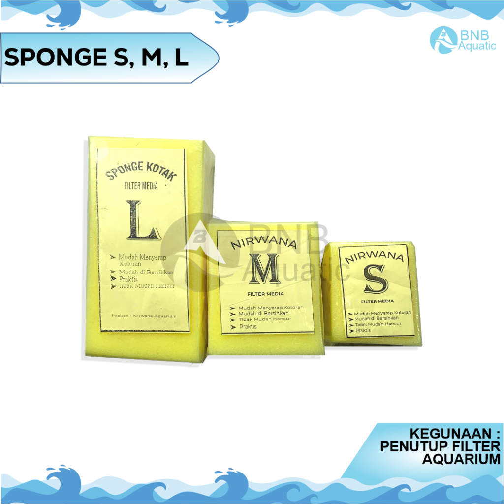 Jual Sponge Kotak Filter Media Busa Kuning Kotak Penutup Filter ...