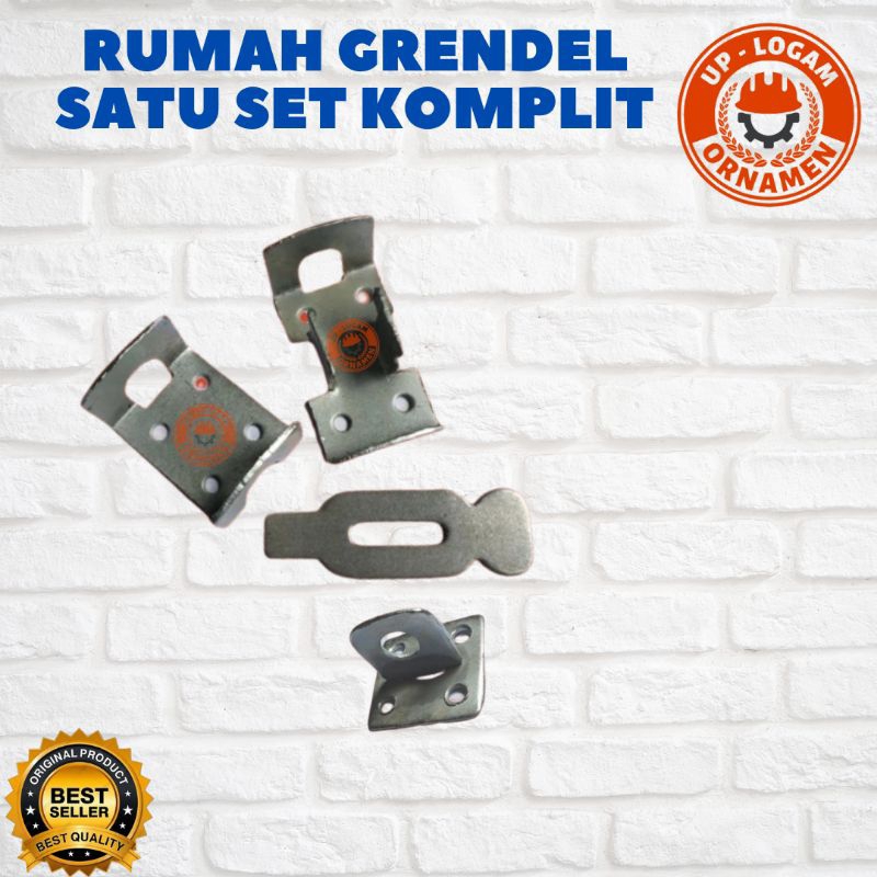 Jual Grendel Rumah Satu Set / Rumah Slot Pagar Tralis / Gebyog dll ...