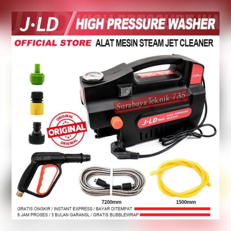 Jual Jld Mesin cuci steam mobil AC motor high pressure water T-2 ...