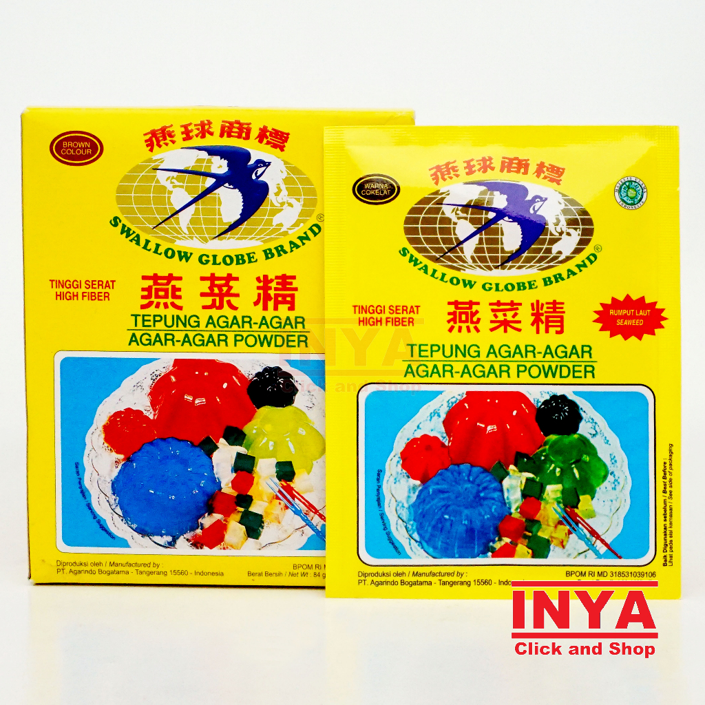 Jual Swallow Globe Brand Tepung Agar-Agar Rumput Laut - Seaweed Powder ...
