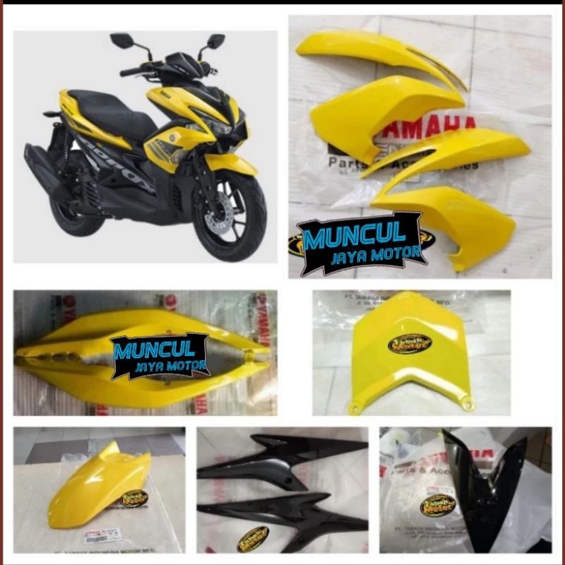 Jual PAKET FULL SET BODY HALUS AEROX 155 KUNING ORGINAL GENUINE PARTS ...