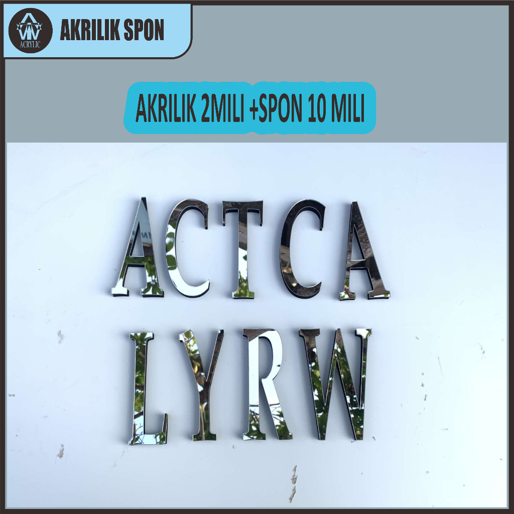 Jual HURUF TIMBUL AKRILIK SPON | Shopee Indonesia