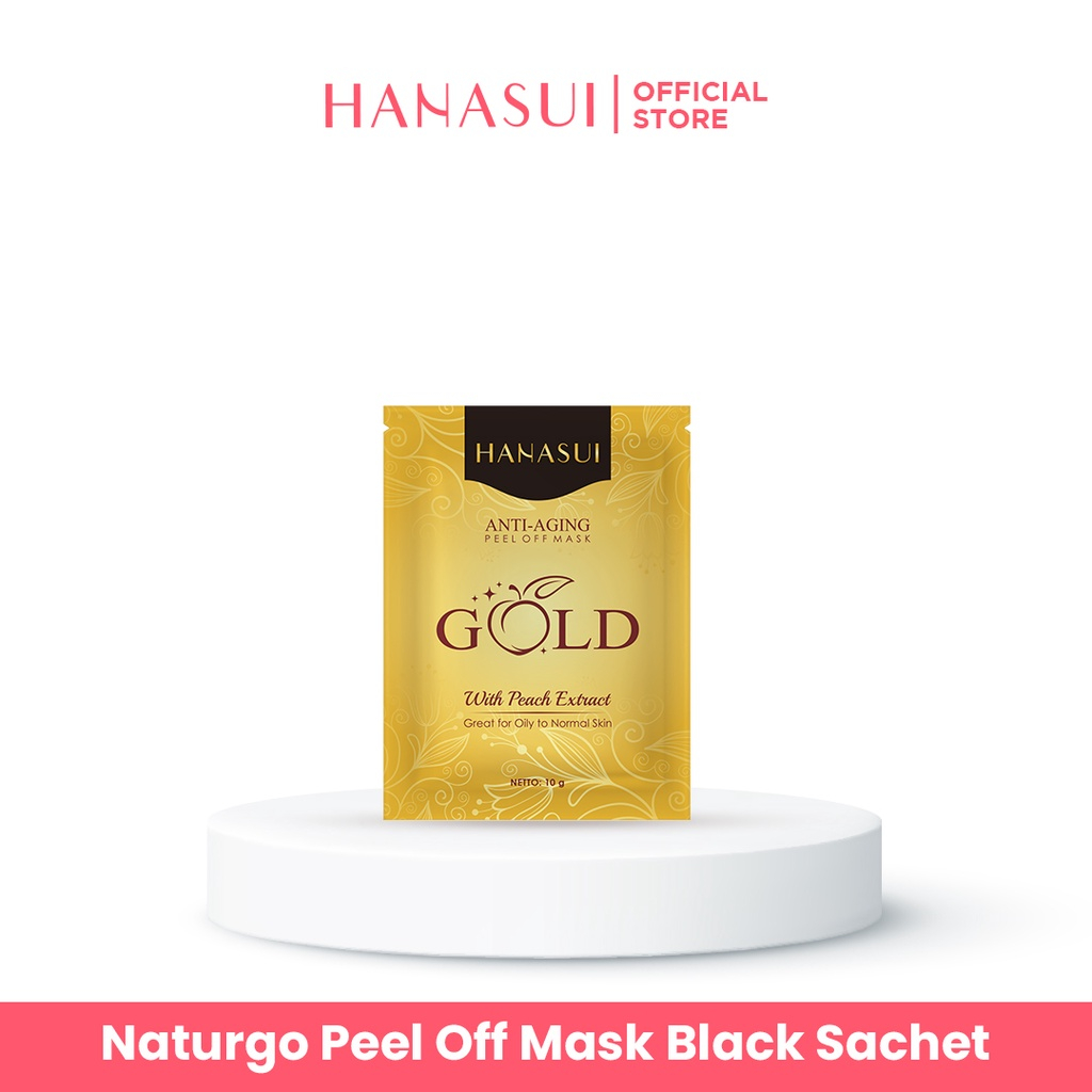 Jual Hanasui Anti-Aging Peel Off Mask Gold Sachet | Shopee Indonesia