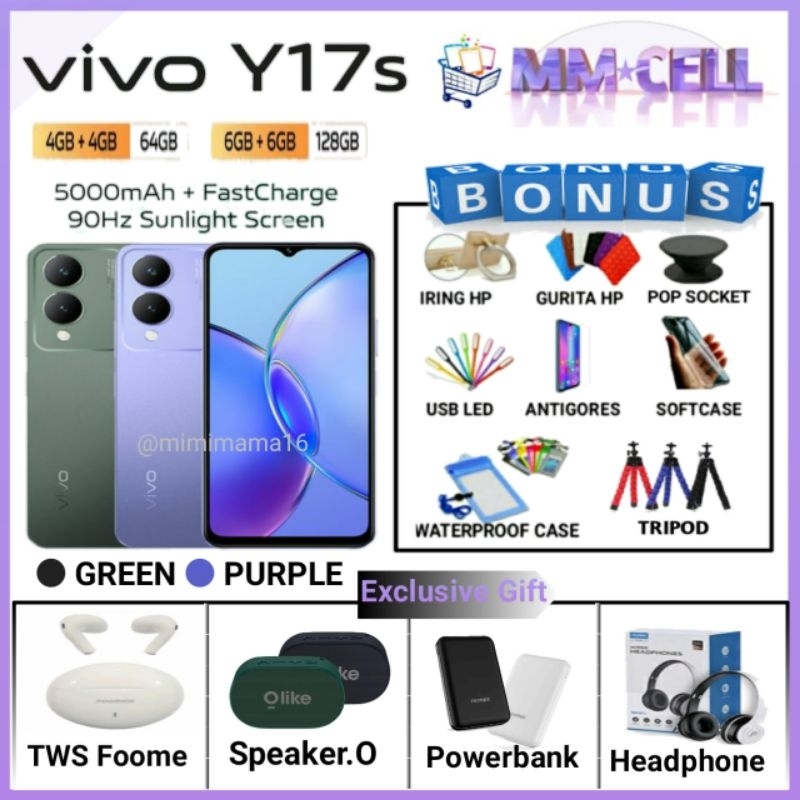 Jual VIVO Y17S RAM 6/128GB | Y17 S 4/64 GARANSI RESMI VIVO INDONESIA ...