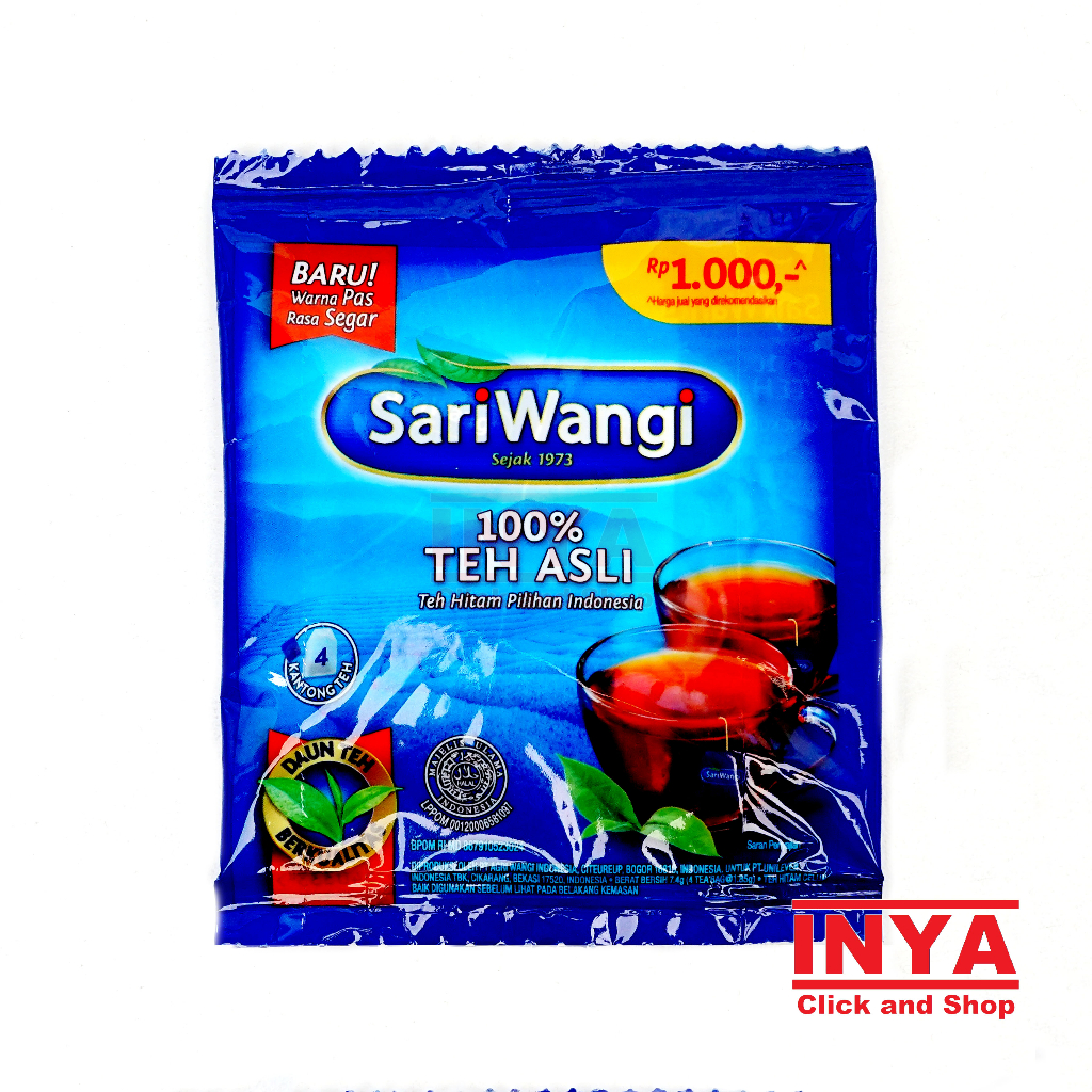 Jual Sari Wangi Teh Celup Asli 4 TeaBag Sachet - Teh Celup - Tea ...