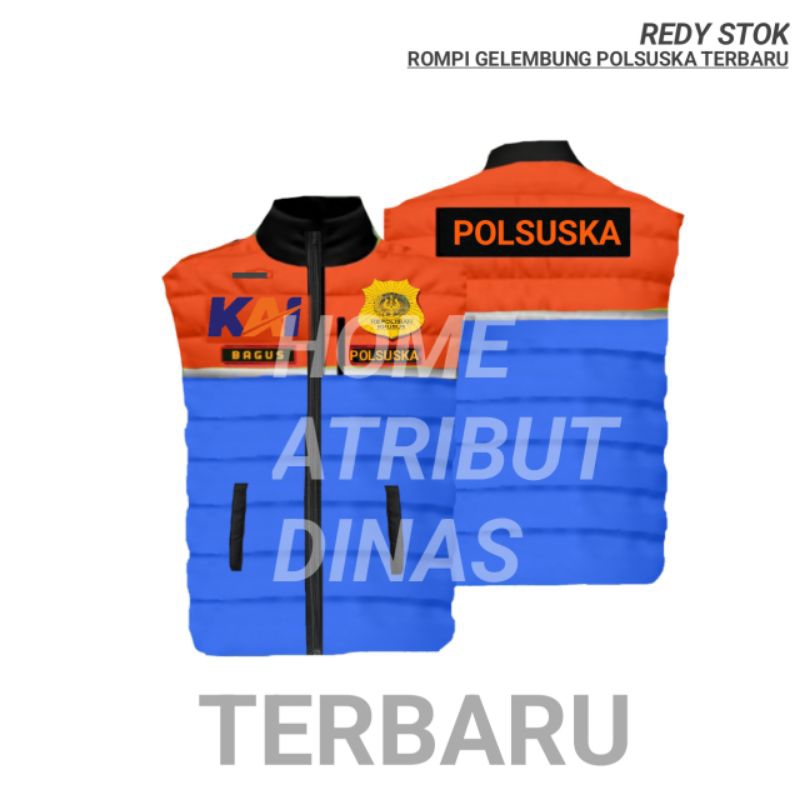 Jual rompi POLSUSKA | Rompi KAI | Rompi kereta api Tebal | Full Logo ...
