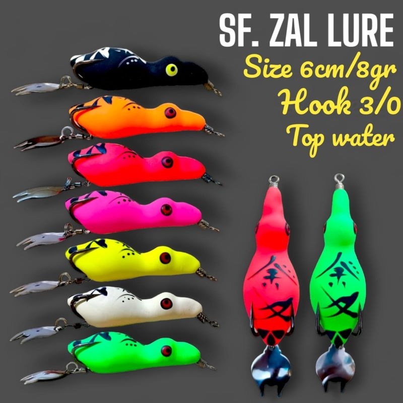 Jual UMPAN CASTING SOFT FROG ZAL LURE 6CM. umpan karet. umpan mainan ...