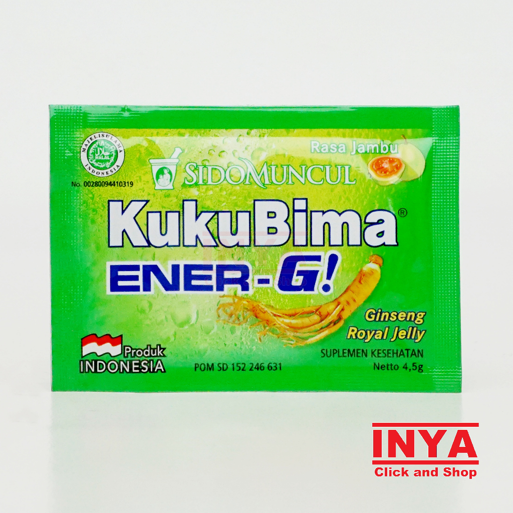 Jual Kuku Bima Ener-G Gingseng Royal Jelly Rasa Jambu 4.5gr Sachet ...