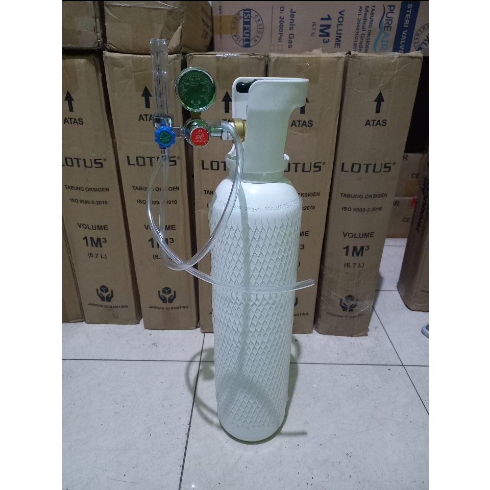 Jual Tabung Oksigen Packing Ikan + Regulator Selang | Shopee Indonesia