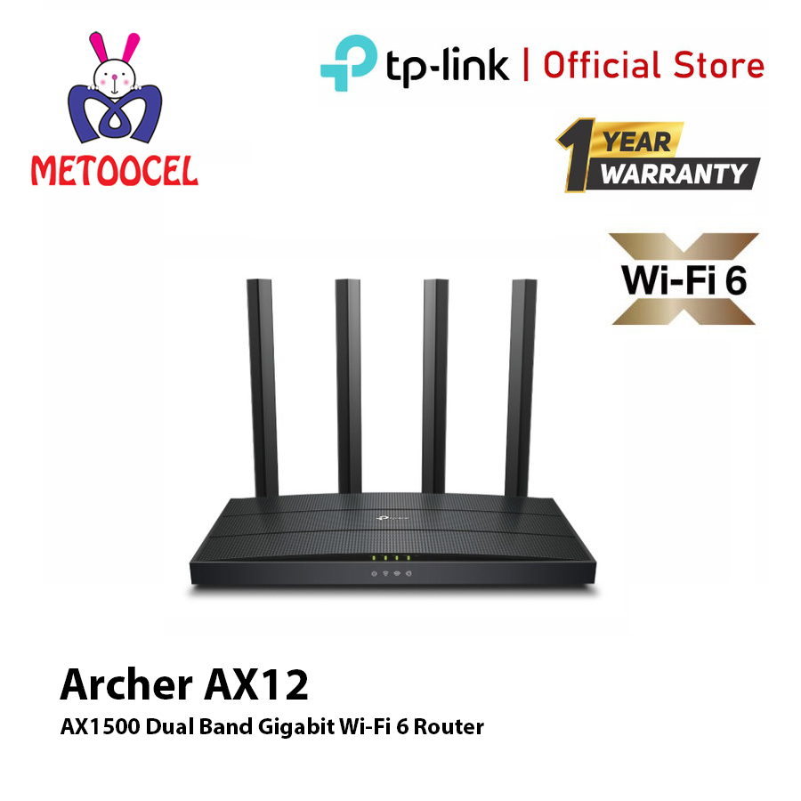 Jual TP-Link Archer AX12 AX-12 AX1500 Wi-Fi 6 Wireless Dual-Band ...