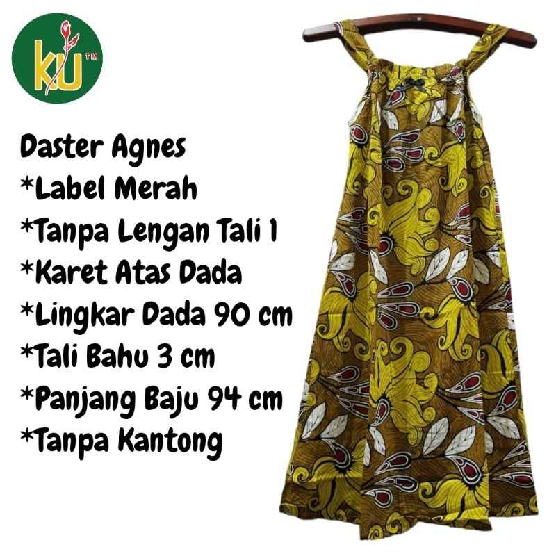Jual Kencana Ungu Daster Agnes Label Merah Tali 1 - Ukuran S - Small ...