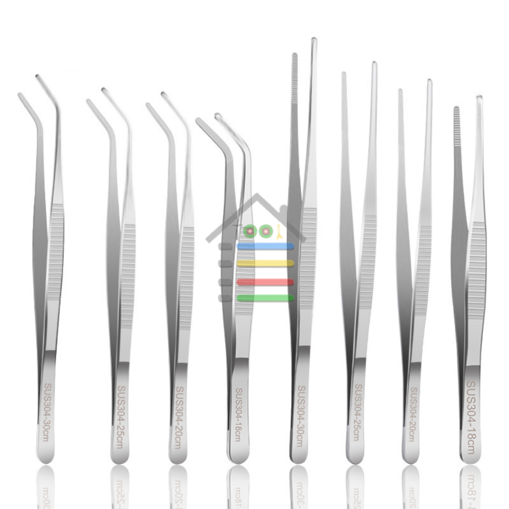 Jual PINSET STAINLESS ANTI KARAT 14 16 18 20 CM LURUS DAN BENGKOK ...