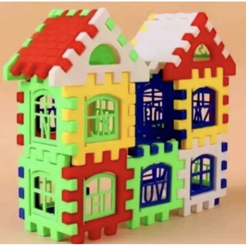 Jual Mainan Edukasi Puzzle Rumah - Puzzle Bangunan Rumah | Shopee Indonesia