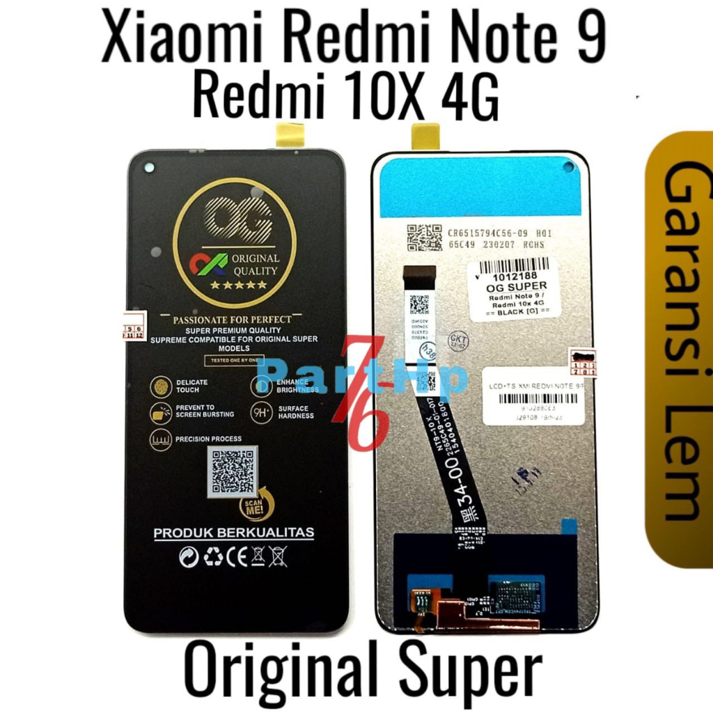 Jual Original Super OG - LCD Touchscreen Xiaomi Redmi Note 9 / Redmi ...