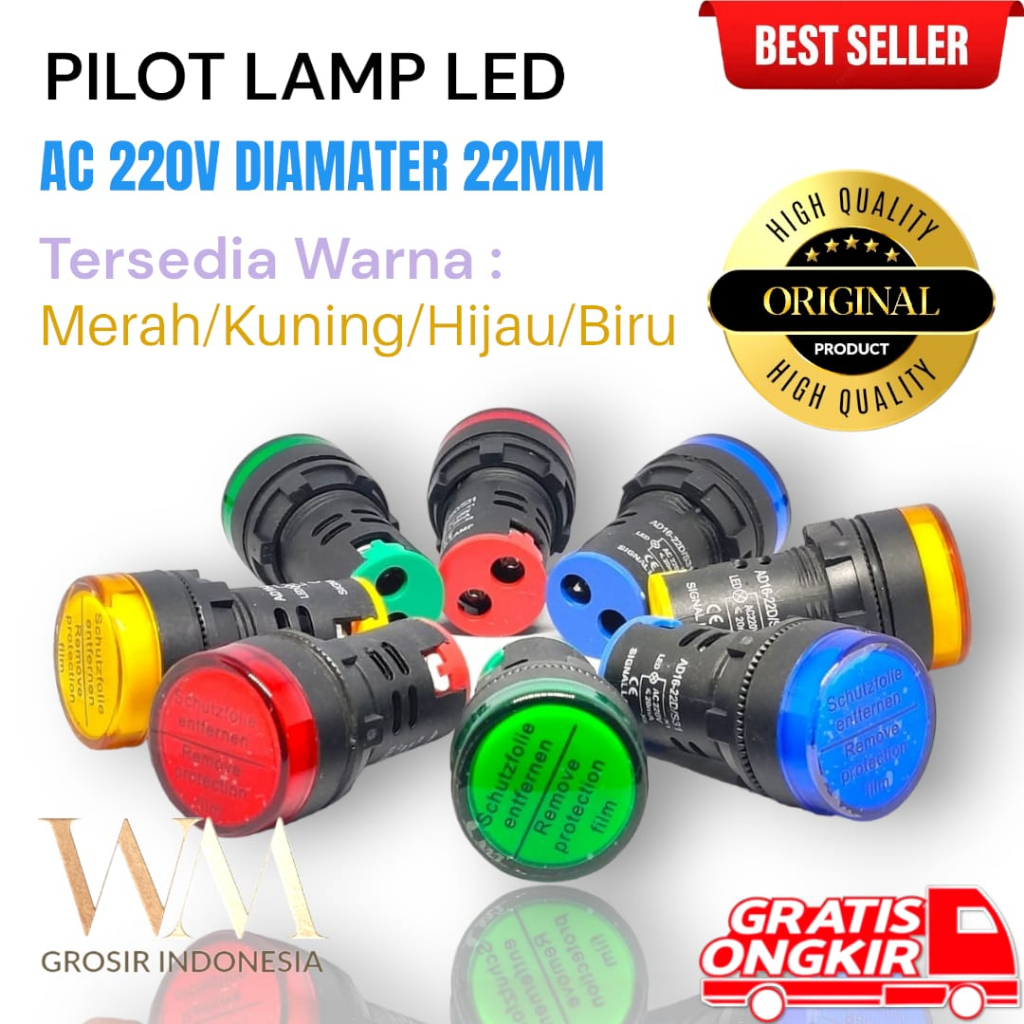 Jual Pilot Lamp LED 22mm 220V Signal Lamp | Shopee Indonesia