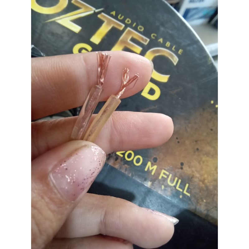 Jual kabel Transparan Gold Voztec Gold Ukuran 2x50 | Shopee Indonesia