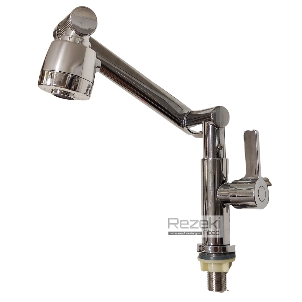 Jual Kran Angsa Sink Meja Stainless Rotation 360 derajat - Kran ...