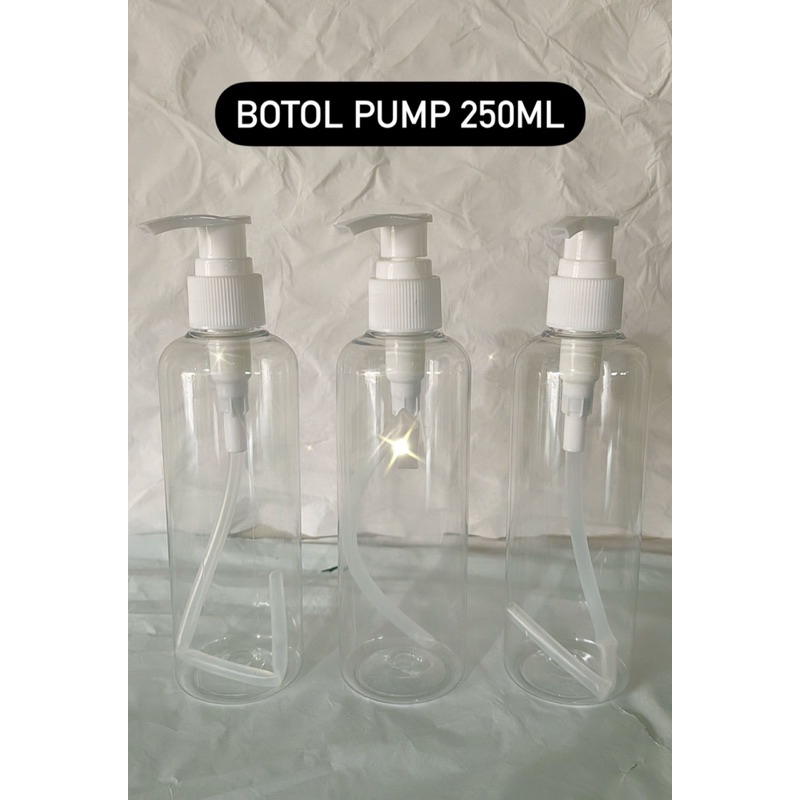 Jual BOTOL PUMP PLASTIK 250ML - Botol Pump Lotion | Shopee Indonesia