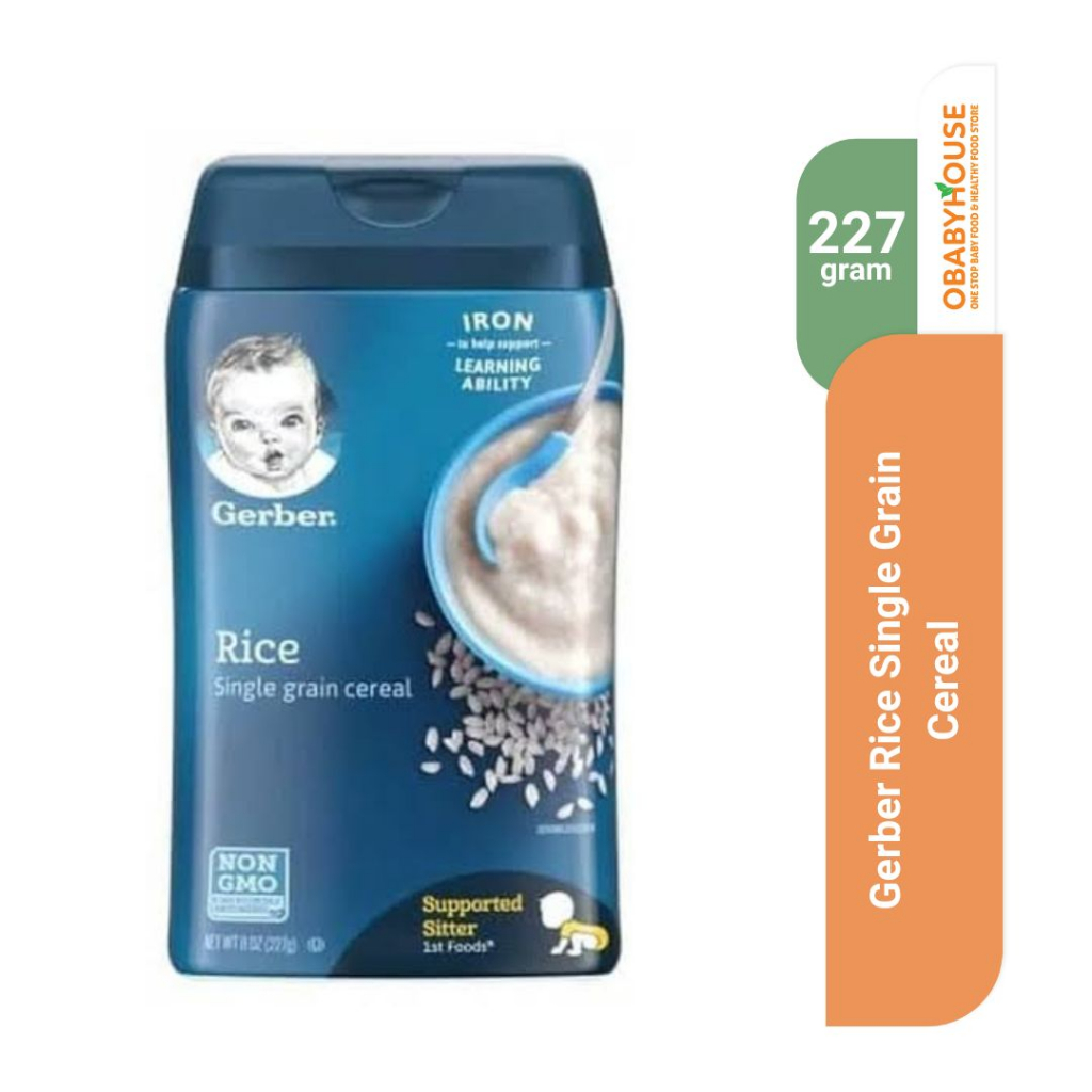 Jual Gerber Rice Single Grain Cereal 227 gr | Shopee Indonesia