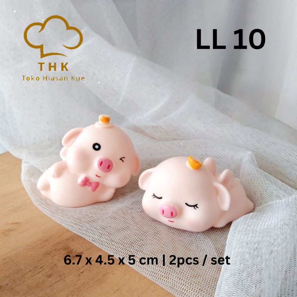 Jual LL10 - Hiasan Kue Cake Topper Boneka Pajangan Babi (2) | Shopee ...