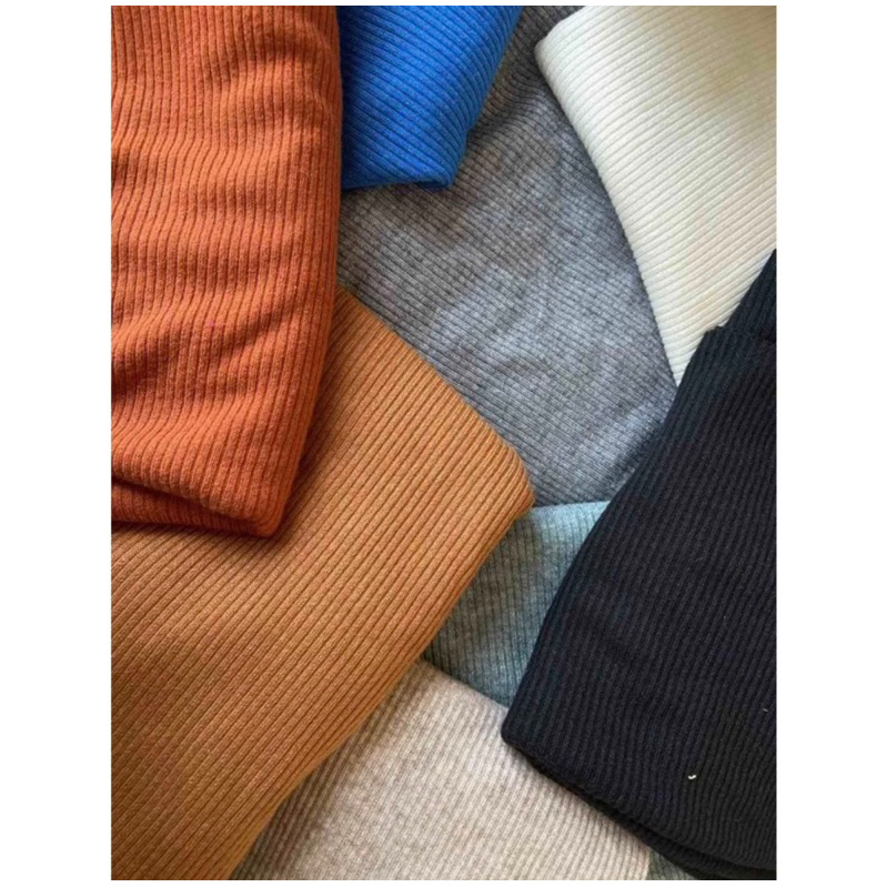 Jual KAIN RIB/KNIT KATUN ( HARGA TERTERA 0.5 METER ) | Shopee Indonesia