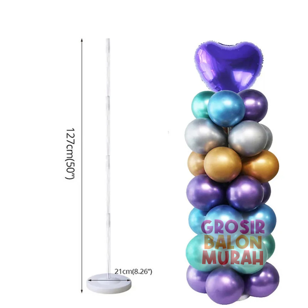 Jual Standing Tiang Dekorasi Balon Foil dan Latex 90cm / Pule Base ...