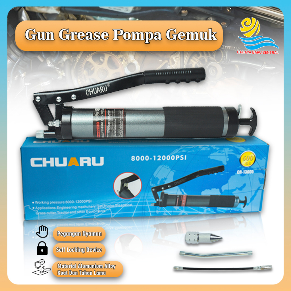 Jual Pompa Gemuk 600CC - Grease Gun | Shopee Indonesia