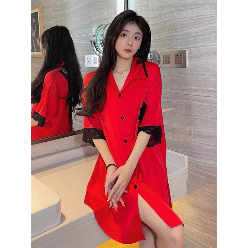 Jual JC- Daster kerah Satin Import Premium / Daster wanita Sutra Es ...