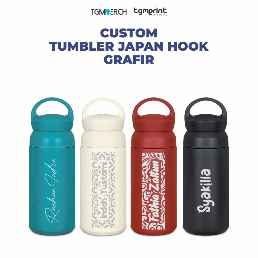 Jual TGM MERCH - Custom Tumbler Travel Japan hook termos Suhu 500ml ...