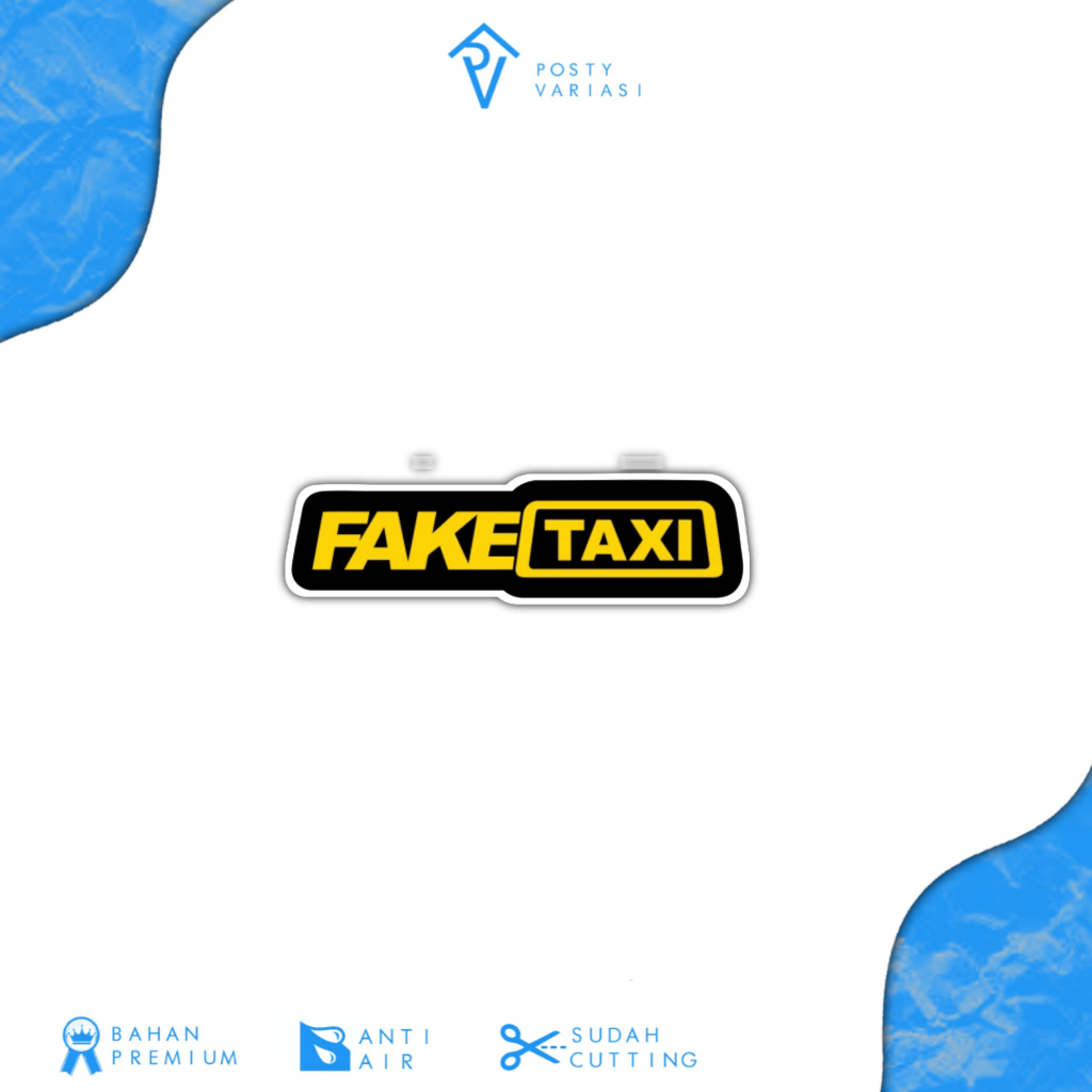 Jual Stiker FAKETAXI Stiker Motor Sticker Racing Print Waterproof ...